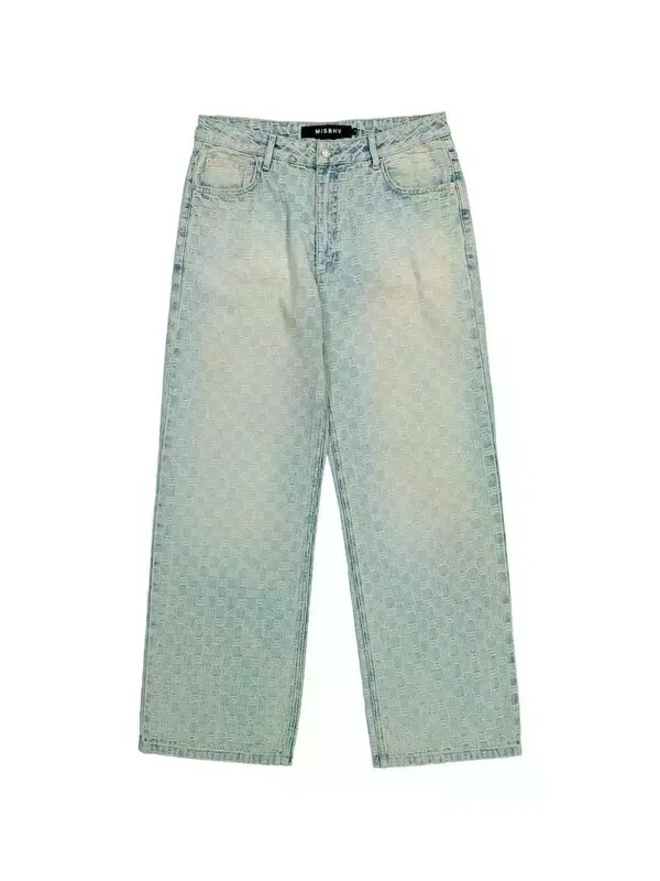 MISBHV Monogram Jacquard Relaxed Straight-leg Jeans