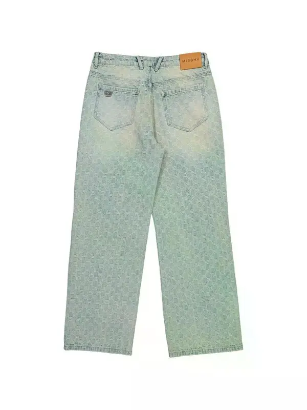 MISBHV Monogram Jacquard Relaxed Straight-leg Jeans