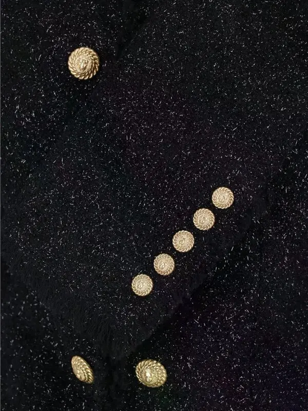Balmain Lion-button Tweed Jacket