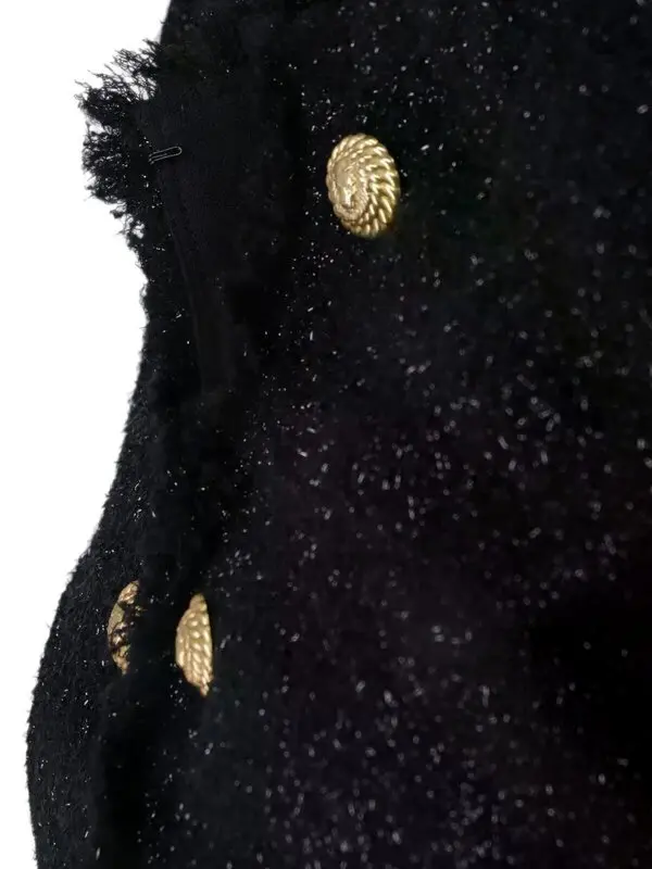 Balmain Lion-button Tweed Jacket