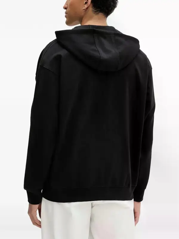 Adidas Adicolor Oversize Zip-up Hoodie With Logo Embroidery
