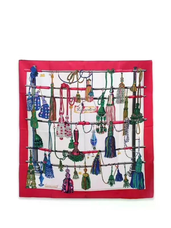 Hermès 90 Passementerie Scarf - Red