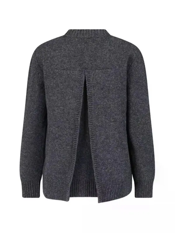 JIL SANDER Open-back Ribbed-trim Sweater
