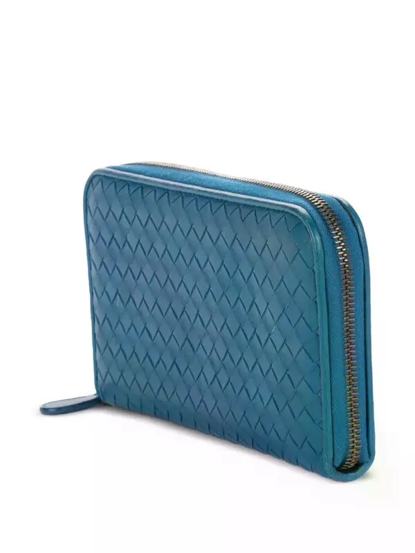 Bottega Veneta Intrecciato Zip-around Clutch Bag