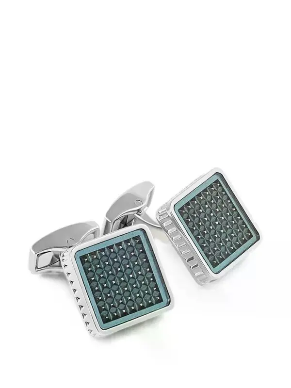 Tateossian Giza Ice Square-shape Cufflinks - Silver
