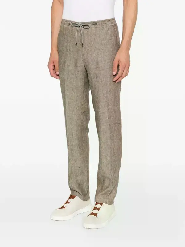 Corneliani Drawstring-waistband Straight-leg Trousers
