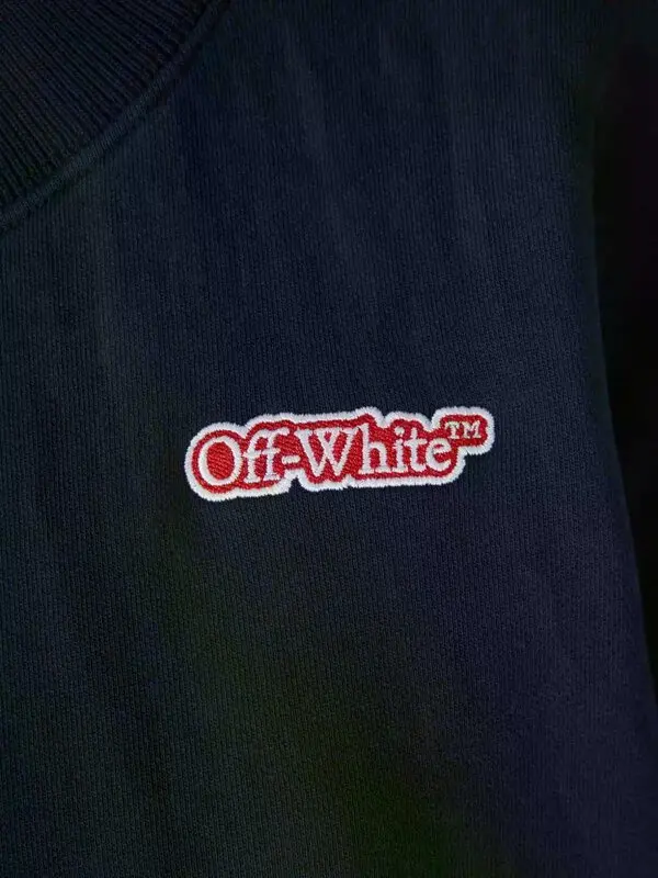 Off-White Logo-embroidered Star-print Sweatshirt