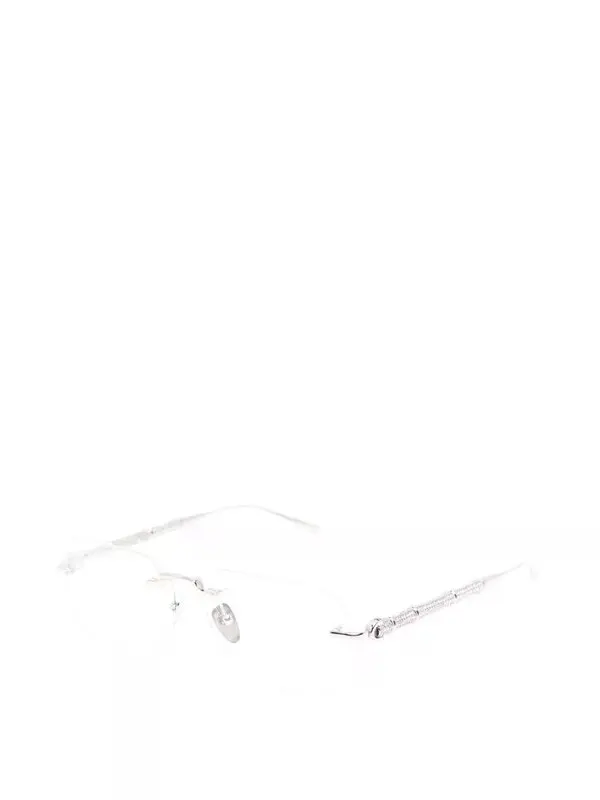 Gucci Crystal-embellished Rimless-frame Glasses