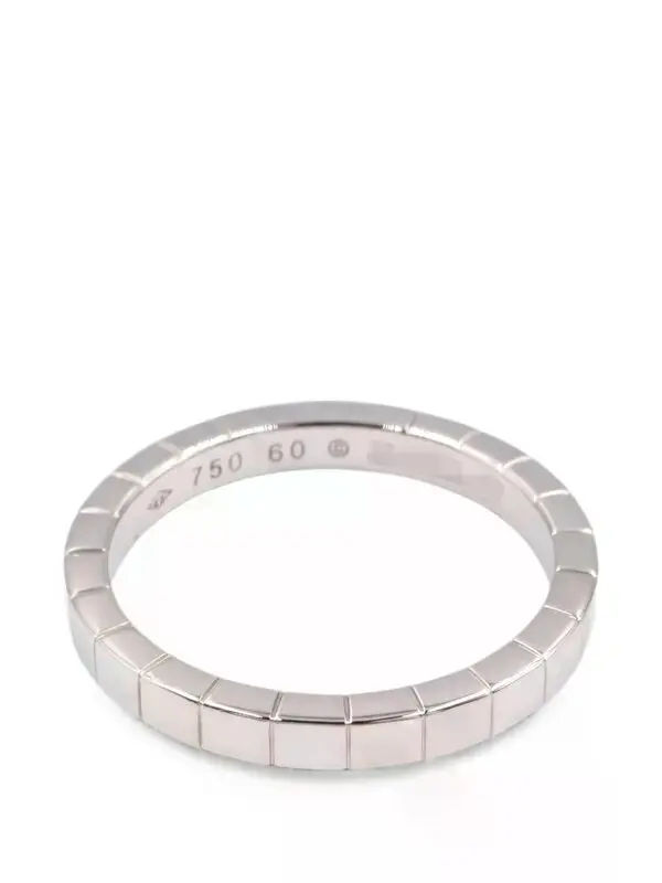 Cartier 18k White Gold Lanière Ring - Silver