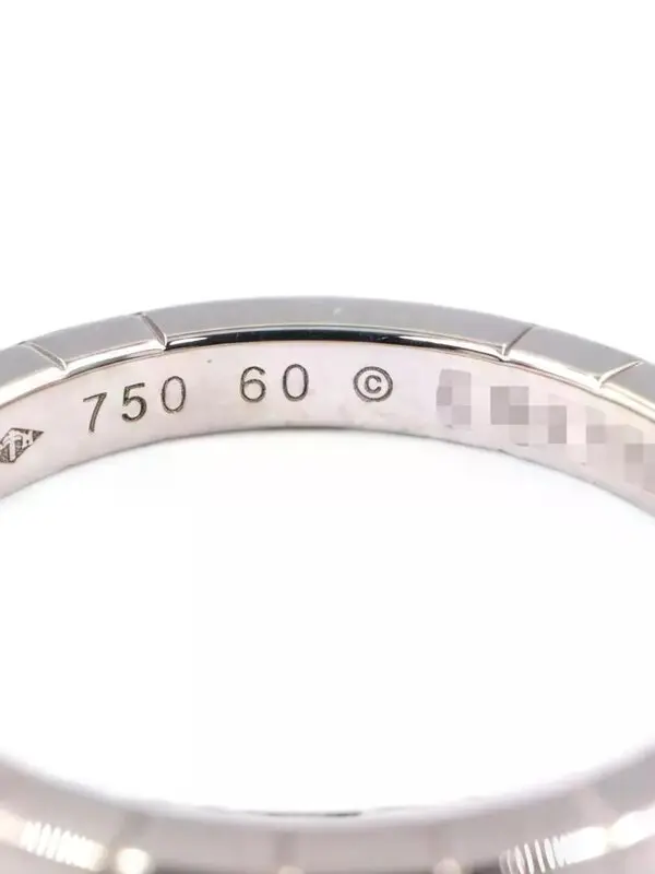 Cartier 18k White Gold Lanière Ring