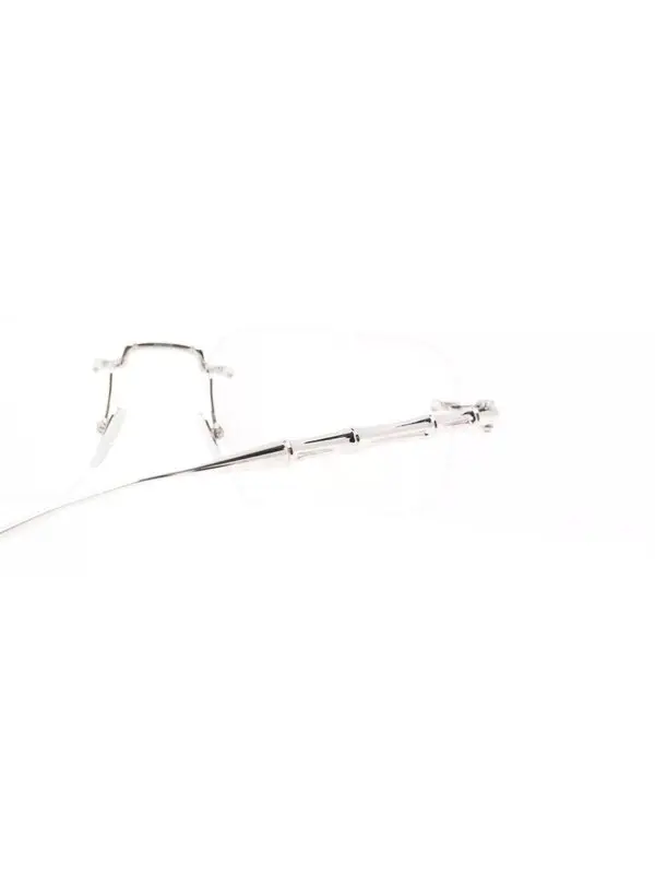 Gucci Bamboo-shape Rimless Rectangle Glasses
