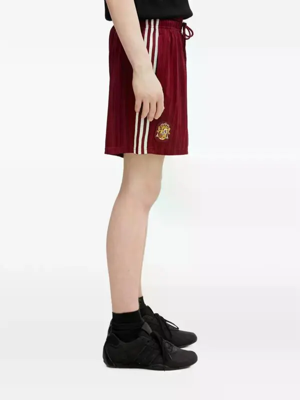 Adidas Originals Burgundy Vertical Stripe Shorts