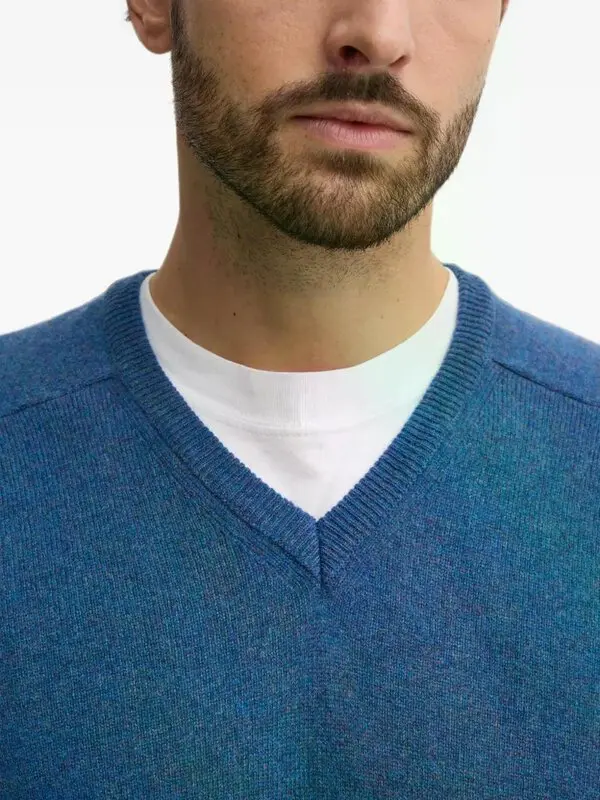 BENETTON V-neck Knitted Sweater