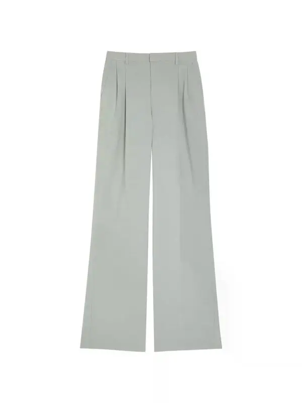 Huishan Zhang Pleated Wide-leg Trousers - Grey