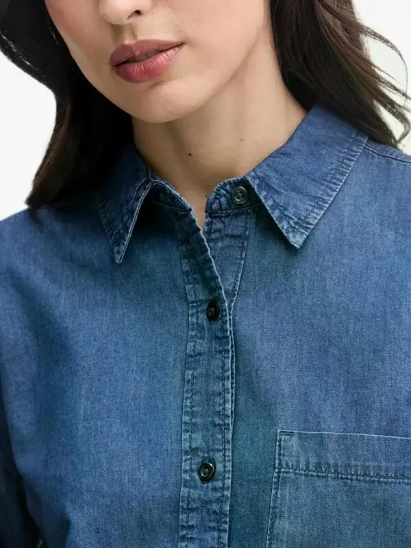 BENETTON Patch Pocket Denim Shirt
