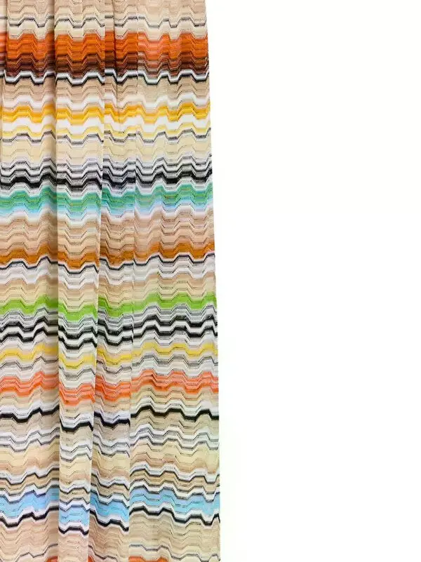 Missoni Zigzag Knit V-neck Maxi Dress