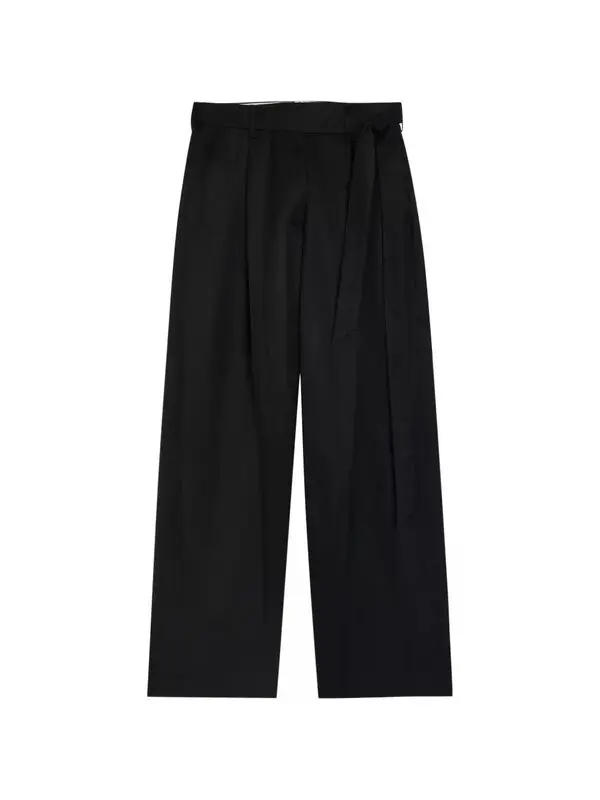 Simone Rocha Belted Pleated Trousers - Black