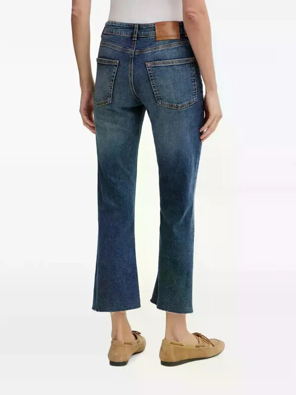 BENETTON Faded Raw-cut Jeans