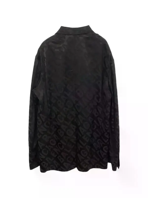 Balenciaga Logo-jacquard Single-breasted Blazer
