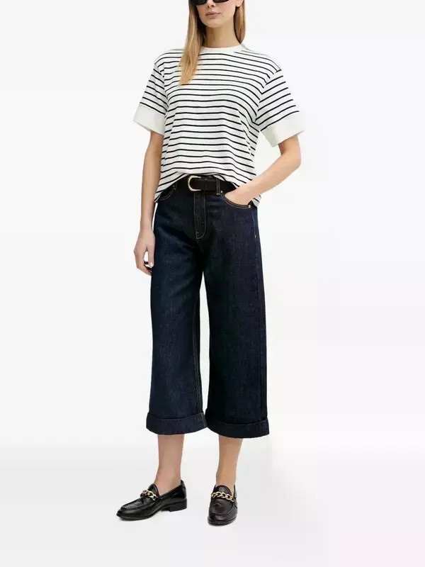 BENETTON Cropped Wide-leg Jeans