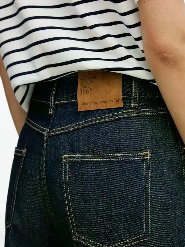 BENETTON Cropped Wide-leg Jeans