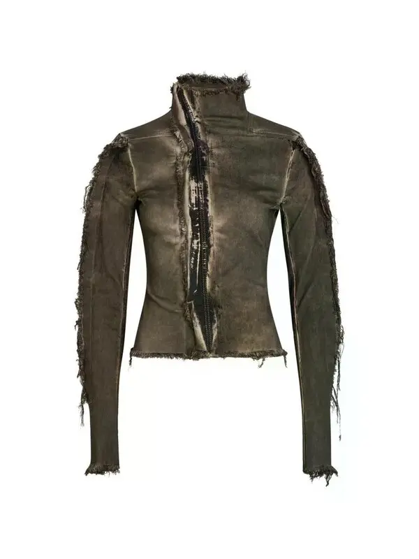 Rick Owens Frayed-edge Denim Jacket