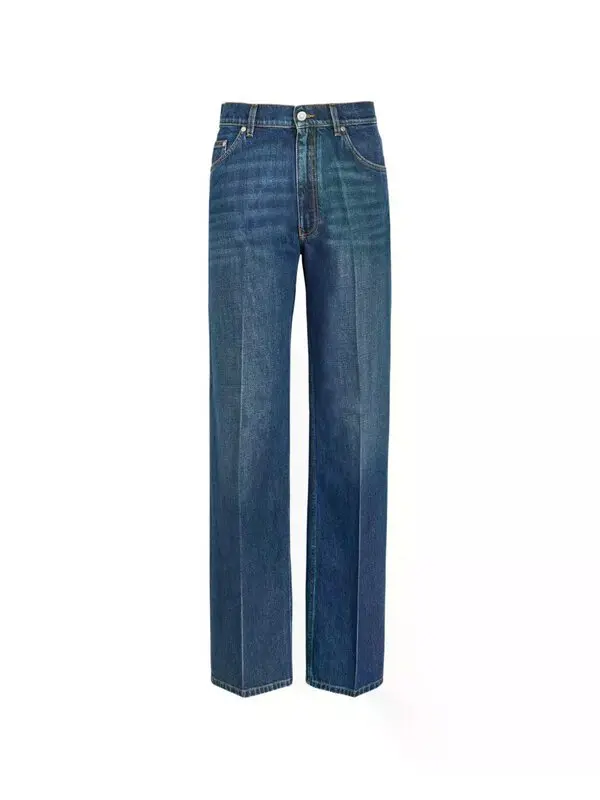 Stella McCartney Pressed-crease Straight-leg Jeans - Blue