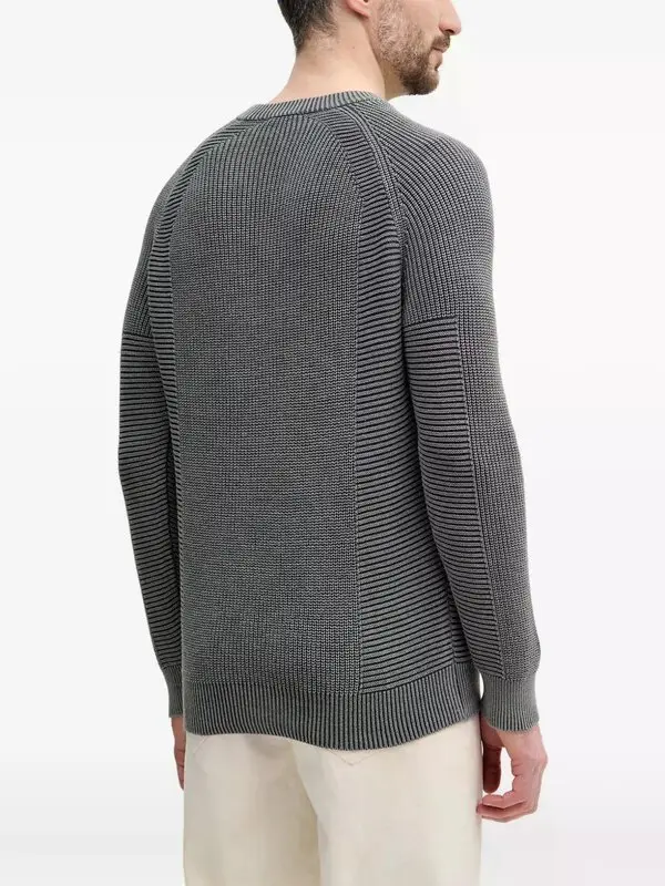 BENETTON Raglan Sleeve Ribbed Knit Jumper