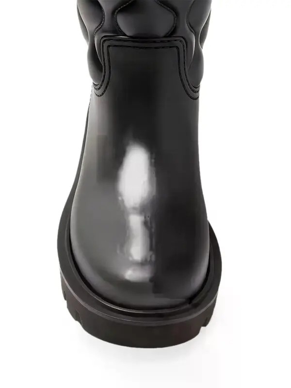 Moncler Kickstream Quilted Logo-patch Boots