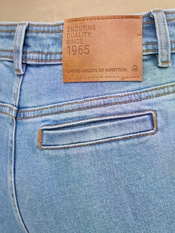 BENETTON Patch Pocket Seamed Jeans