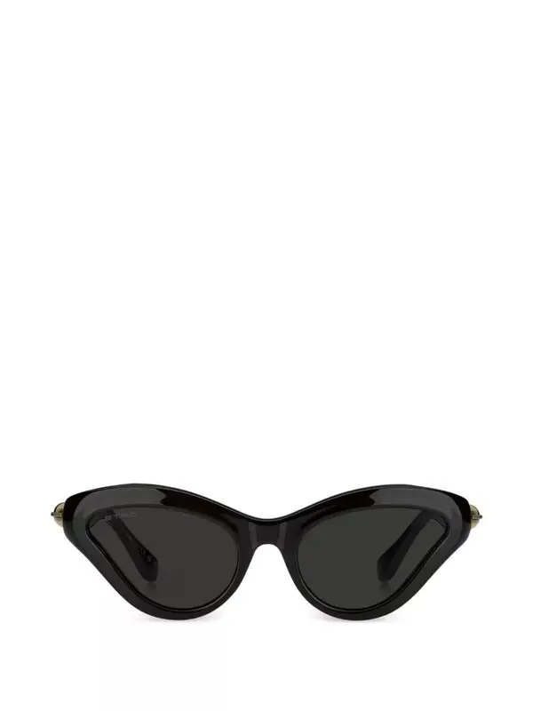 Etro Cat-eye Sunglasses With Gold-tone Hardware - Black