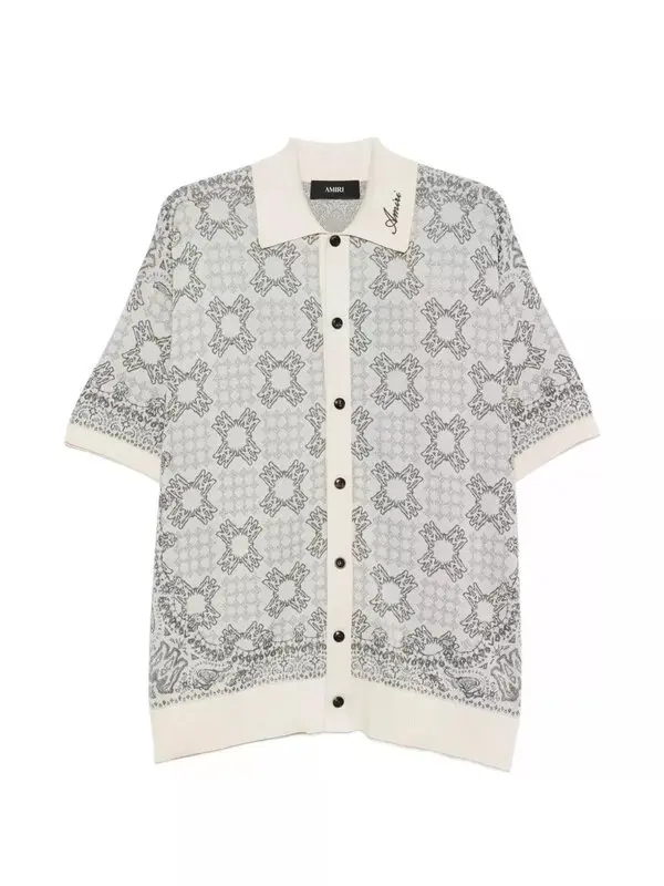 Amiri Ma Quad Check Short-sleeve Shirt - Neutrals