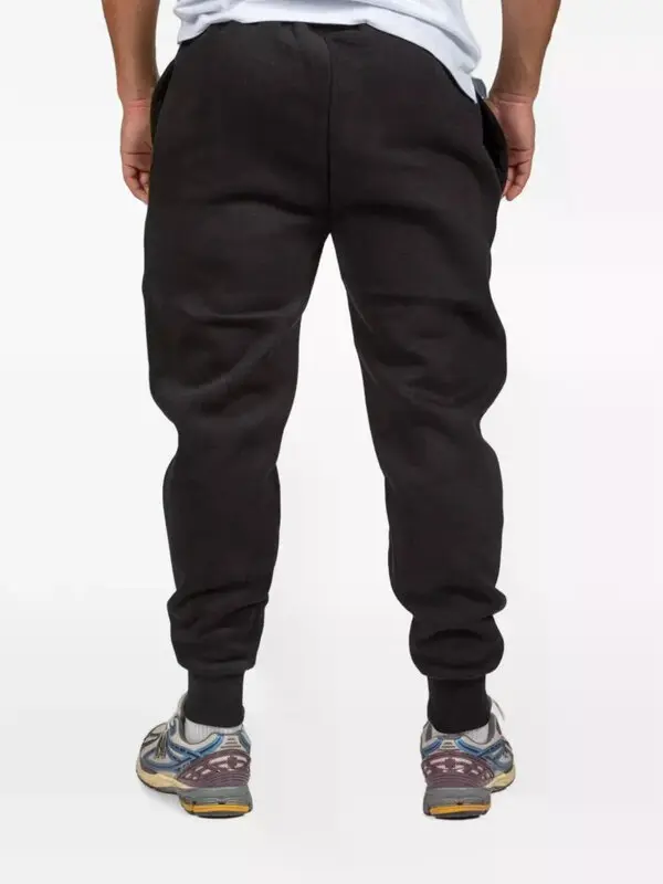 PODHIO Shield Logo-patch Drawstring Track Pants - Black