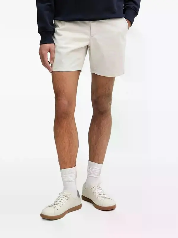 Rag & Bone Embroidered-logo Chino Shorts - Neutrals