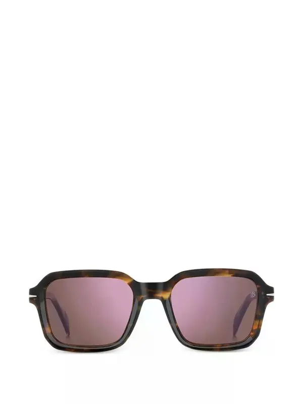 DB EYEWEAR BY DAVID BECKHAM Square Frame Sunglasses - Brown