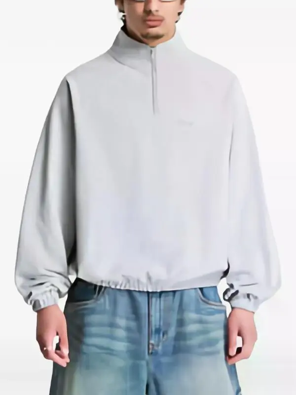 DIME Quarter-zip Sweater With Embroidered Logo