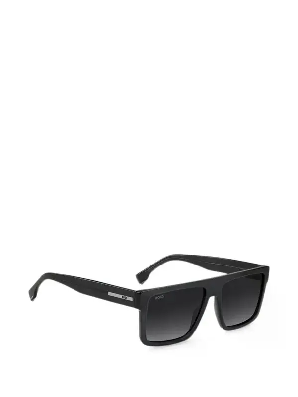 BOSS Square Frame Sunglasses With Logo Lettering