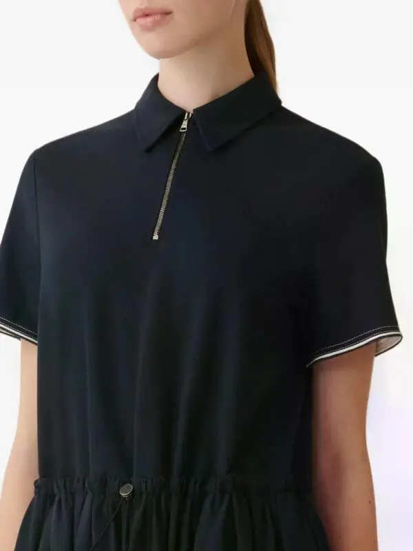 Fabiana Filippi Drawstring Waist Polo Midi Dress