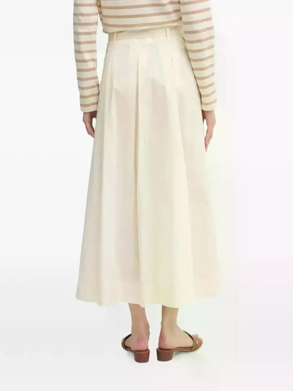 GAUDI Belted Pleated Skirt