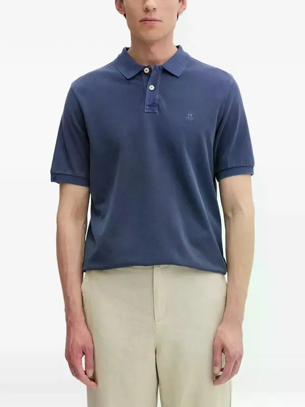 Marc O'polo Logo-embroidered Piqué Polo Shirt