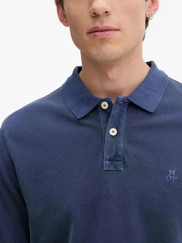 Marc O'polo Logo-embroidered Piqué Polo Shirt