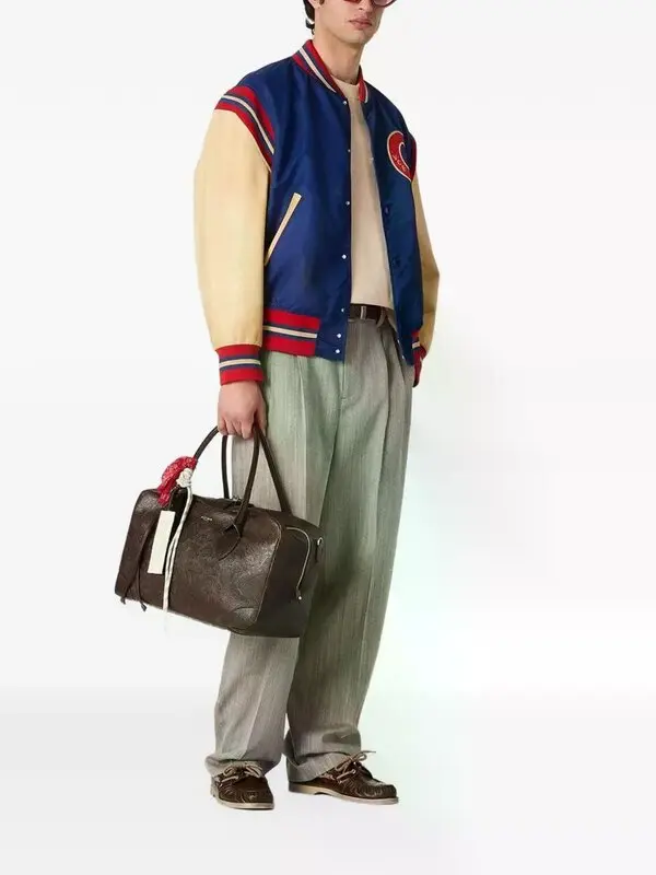 GOLDEN GOOSE Bomber Jacket With Logo Patch