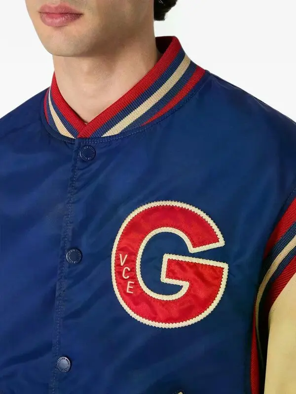 GOLDEN GOOSE Bomber Jacket With Logo Patch