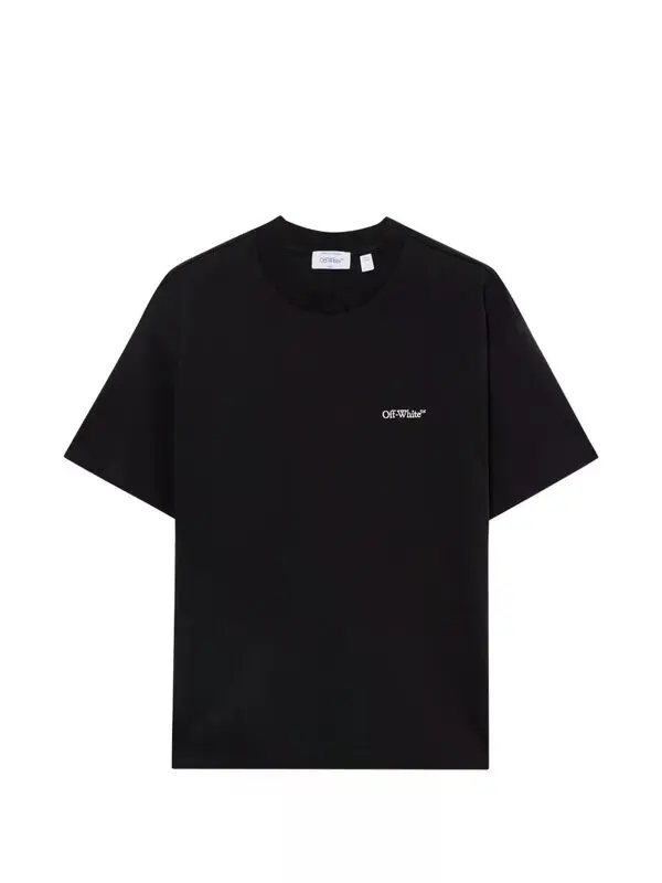 Off-White Arrows Print Cotton T-shirt - Black