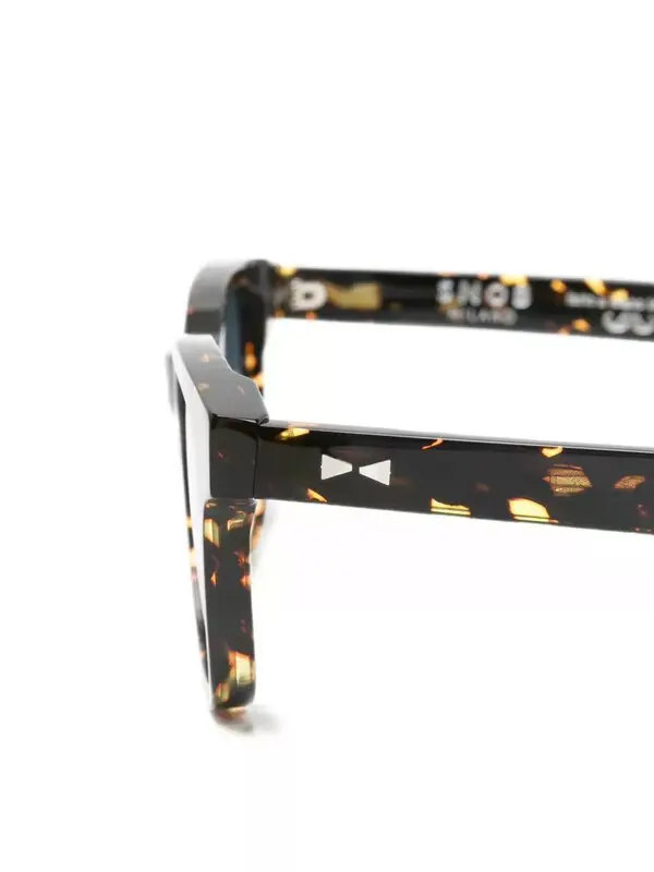 SNOB Tortoiseshell-effect Square-frame Sunglasses