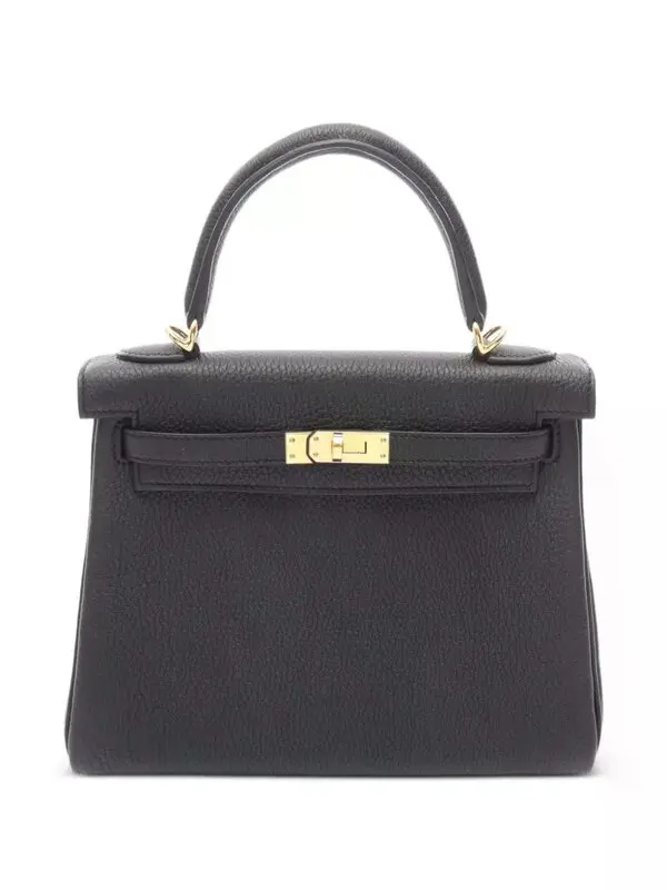 Hermès 25 Kelly Togo-leather Tote Bag - Black