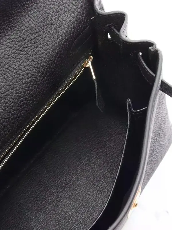 Hermès 25 Kelly Togo-leather Tote Bag - Black