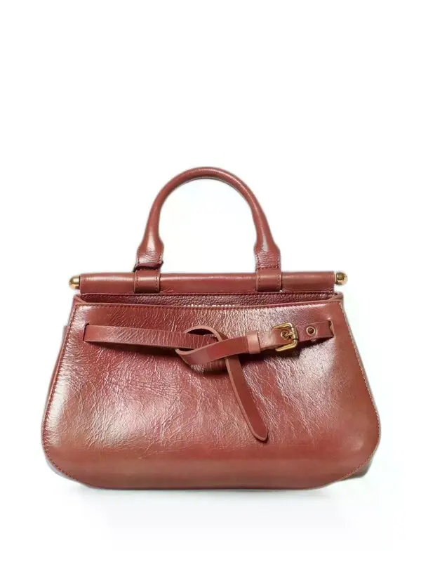 Antonio Marras Leather Shoulder Bag With Buckle Detail - Brown