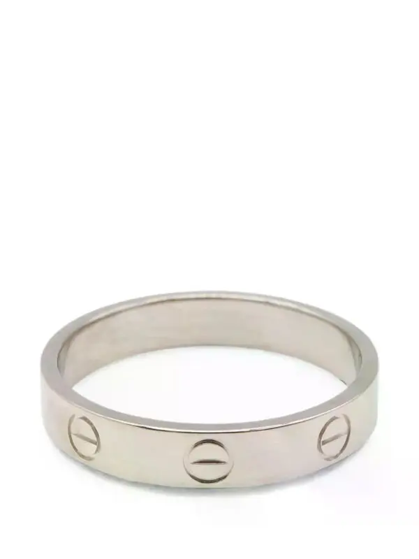 Cartier 18k White Gold Love Ring - Silver