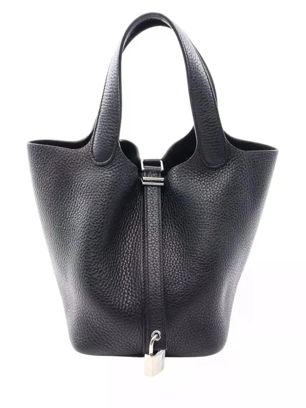 Hermès Clemence Picotin Lock 18 Handbag - Black